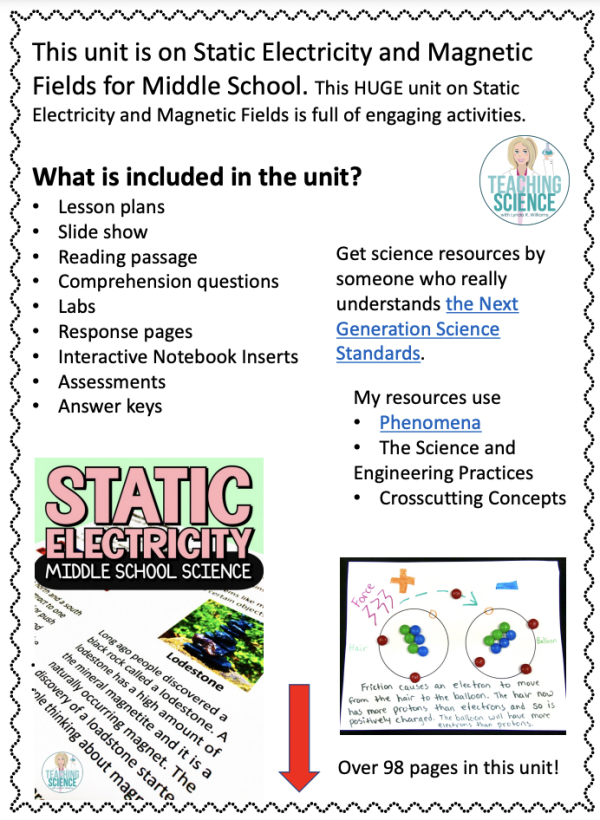Static Electricity and Magnetic Fields - Teaching Science with Lynda R ...