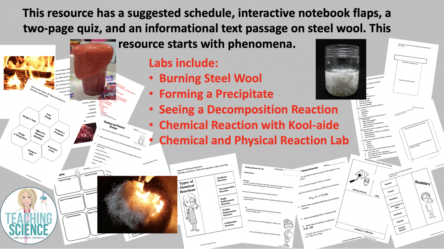 Signs of a Chemical Reaction-Precipitate - Teaching Science with Lynda ...