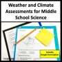 NGSS Middle School Weather Assessment