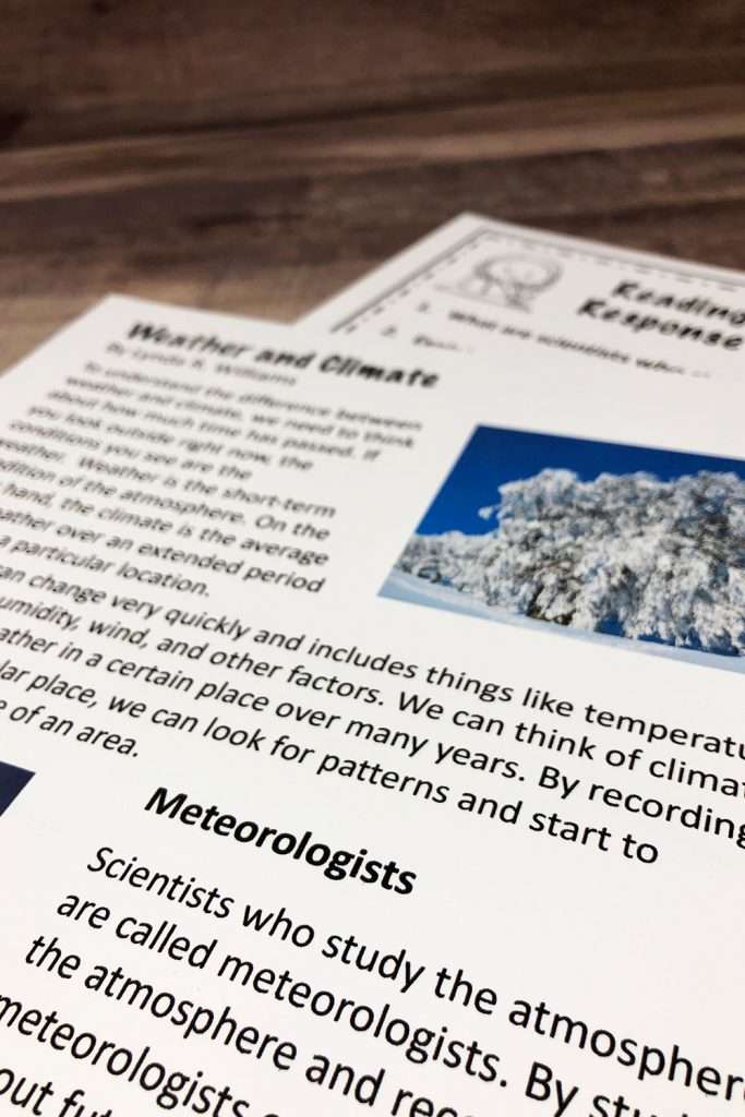 Weather and Climate for Third Grade