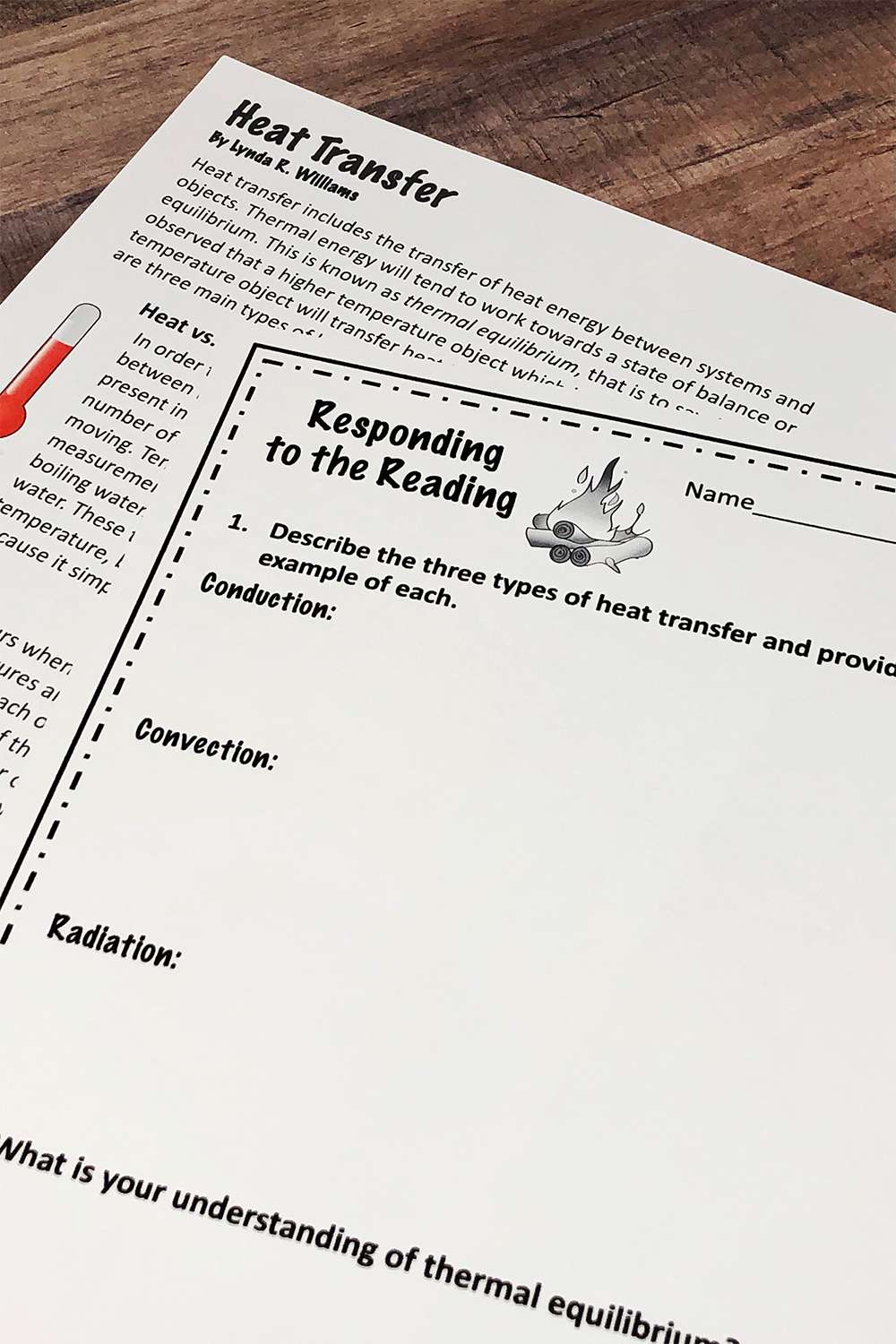 Heat Transfer Middle School Science Unit