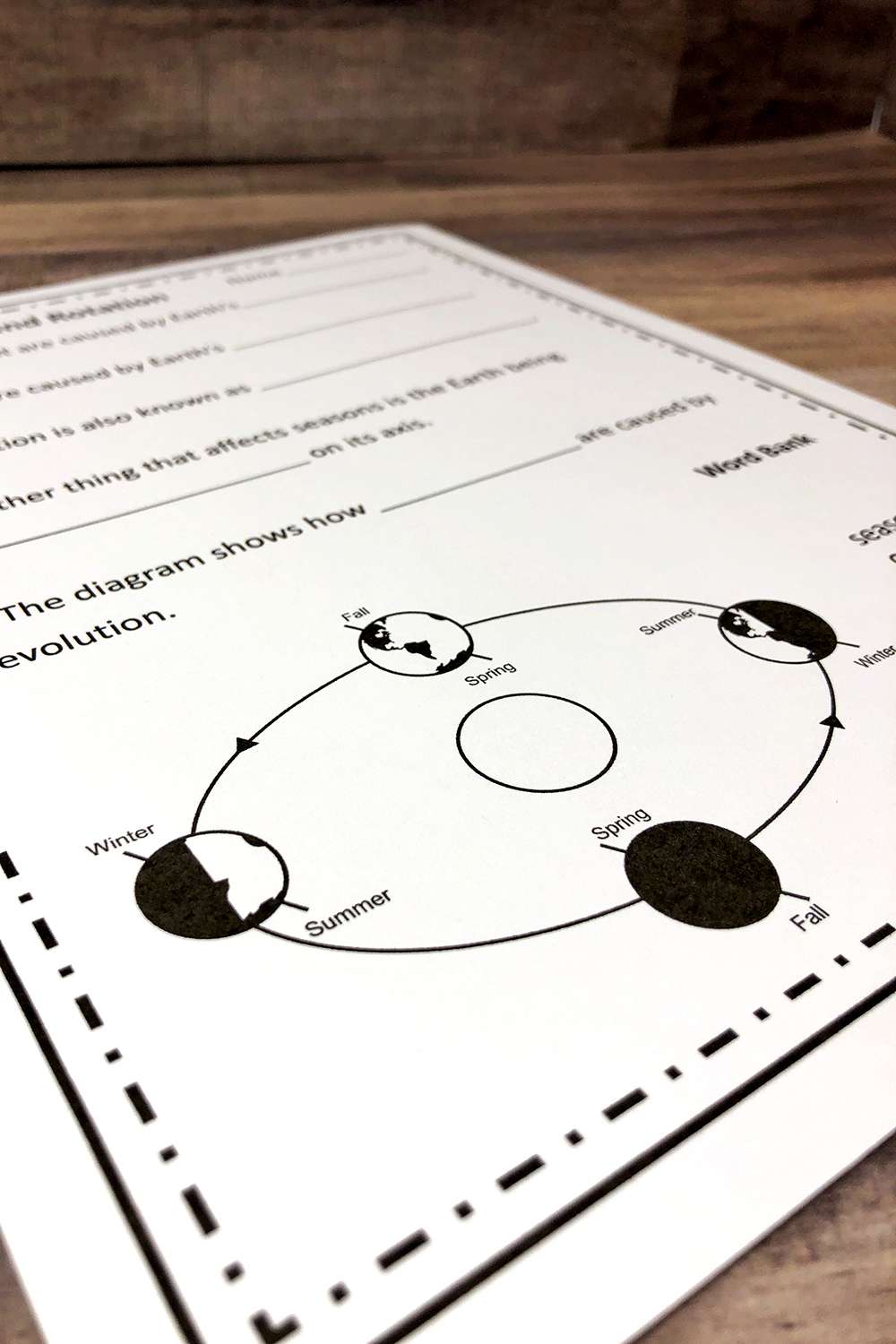 Seasons and Daylight Patterns First Grade
