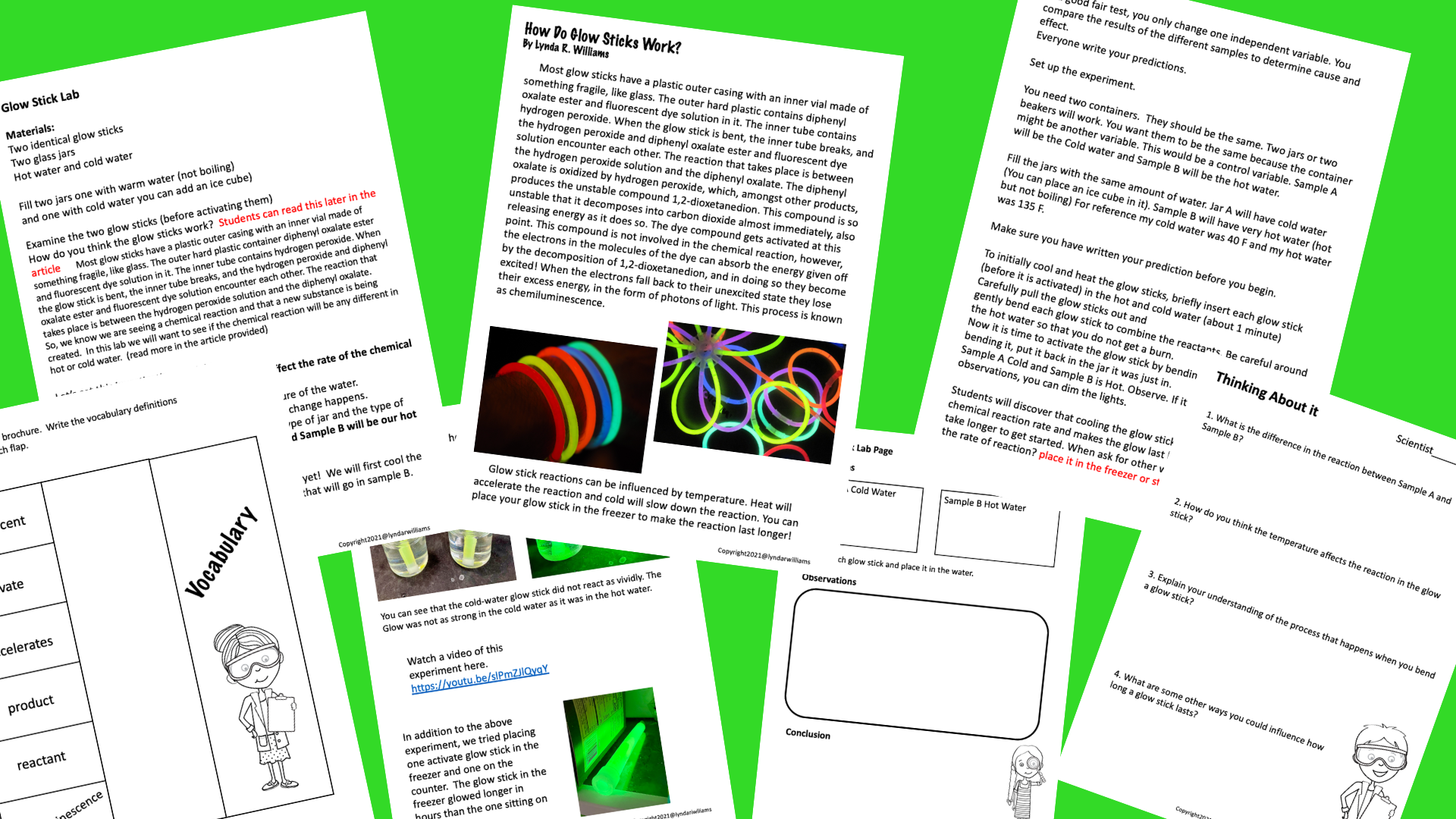 FREE Science Experiment with Glow Sticks
