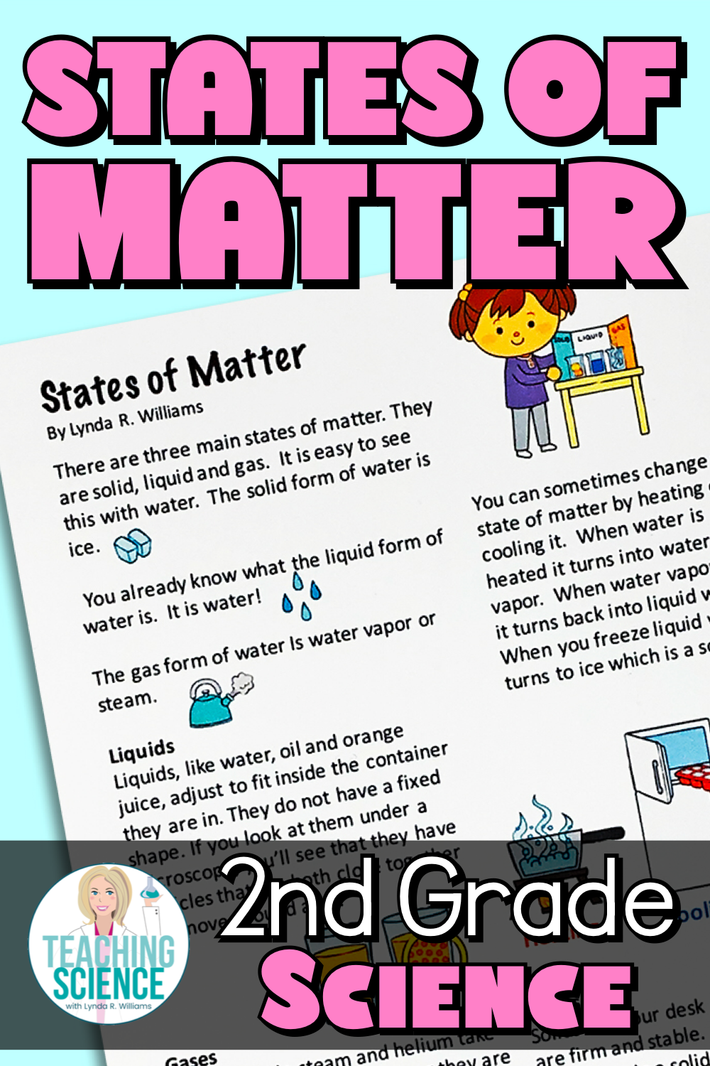 States of Matter: Stability & Change, Cause & Effect - 2nd Grade ...