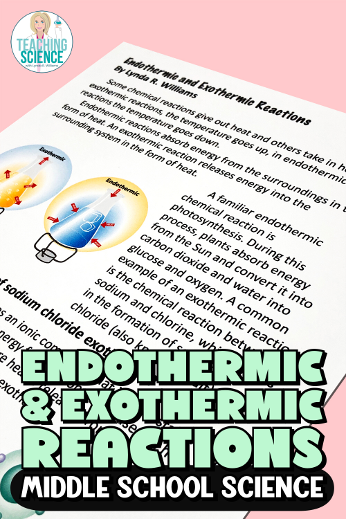 Exothermic and Endothermic Reactions - Middle School Science Unit ...