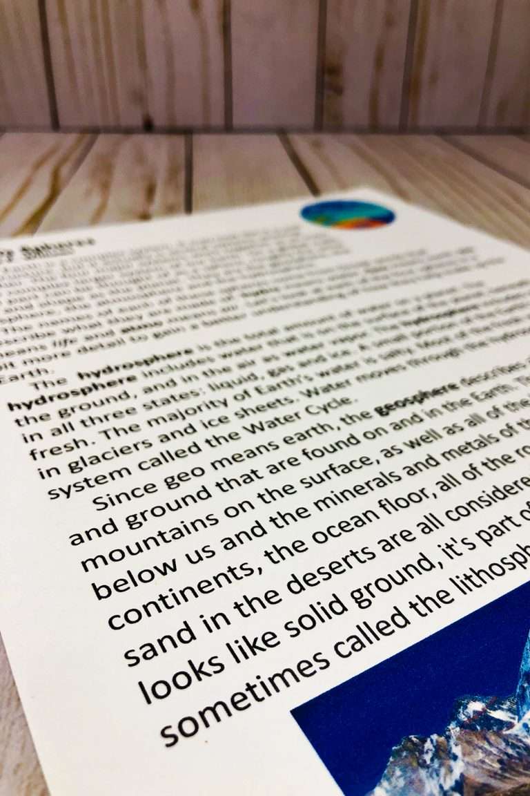 Earth's Spheres and Sphere Interaction - 5th Grade Science Unit ...