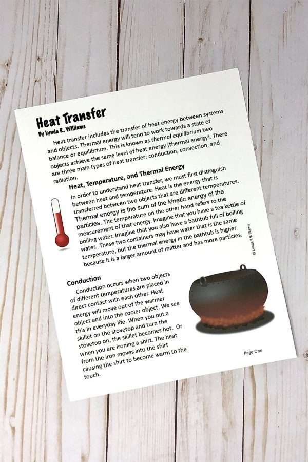 Thermal Energy & Heat Transfer - Middle School Science Unit - Teaching ...