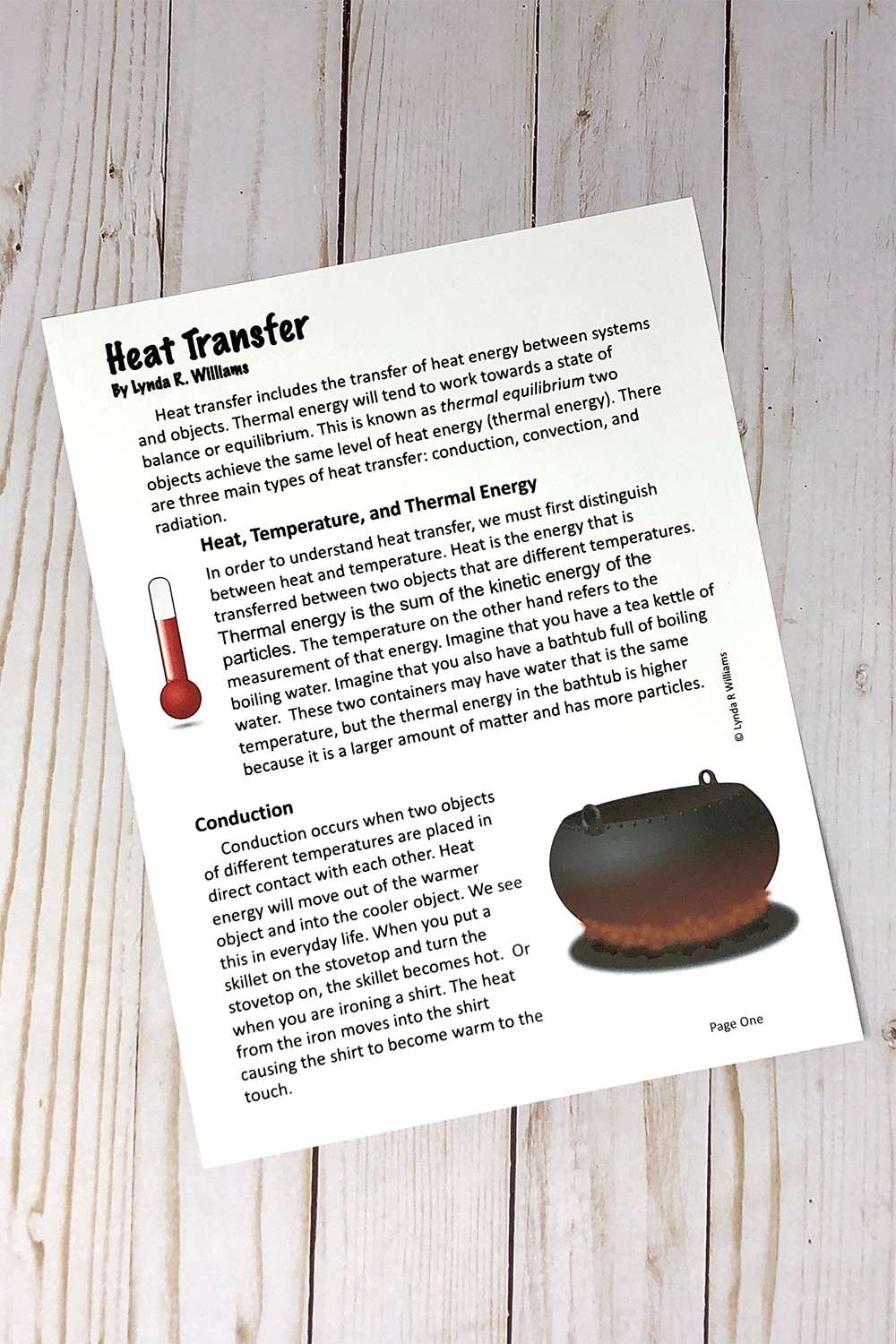 Thermal Energy & Heat Transfer - Middle School Science Unit - Teaching ...