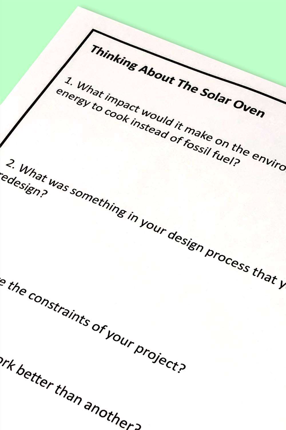 Human Impact on the Environment