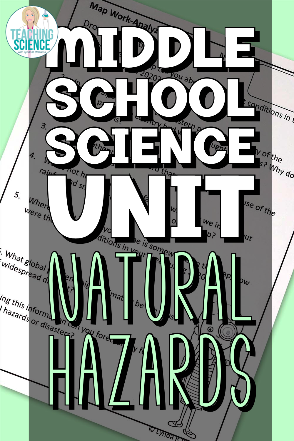 Natural Hazards Analyzing Data Middle School Science