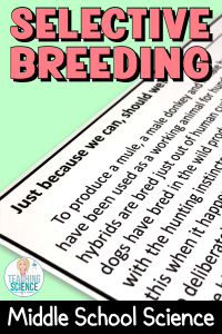 Selective Breeding and Artificial Selection for Middle School Science