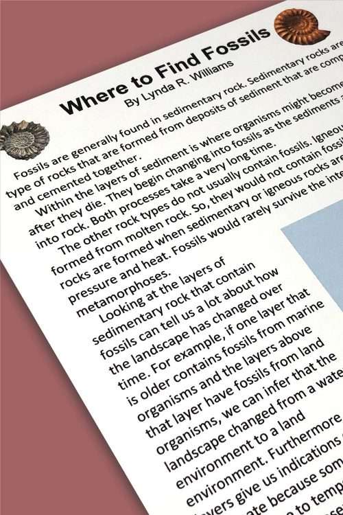 The Fossil Record Middle School Science Unit for Standard NGSS MS-LS4-1 ...