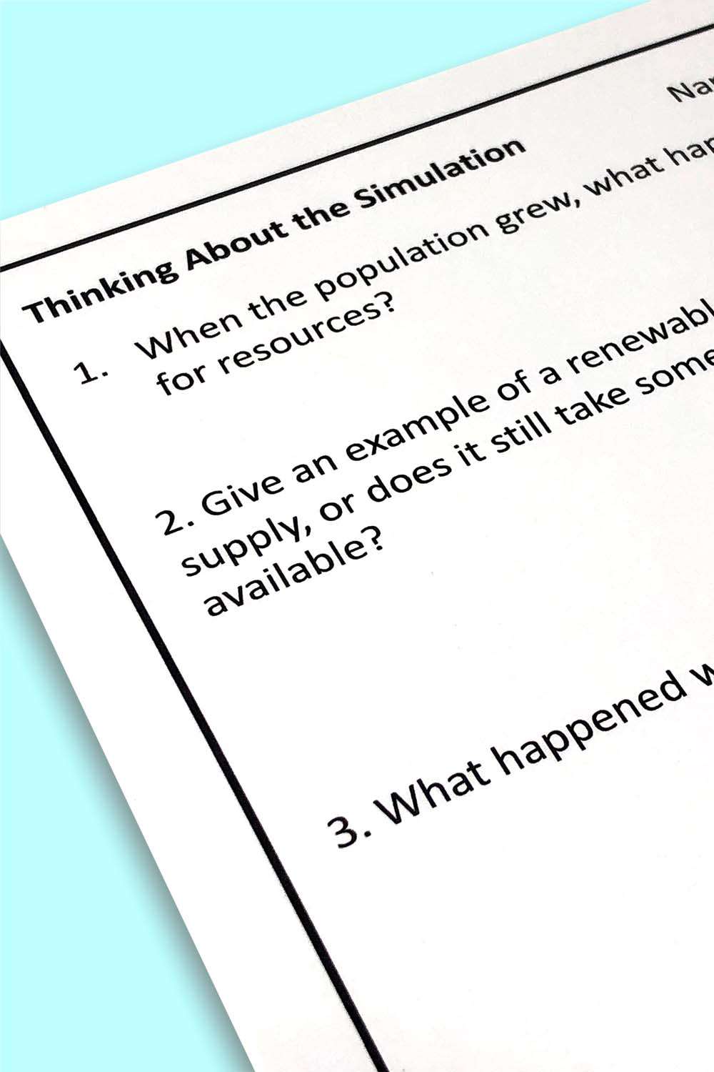 Human Population and Resource Consumption