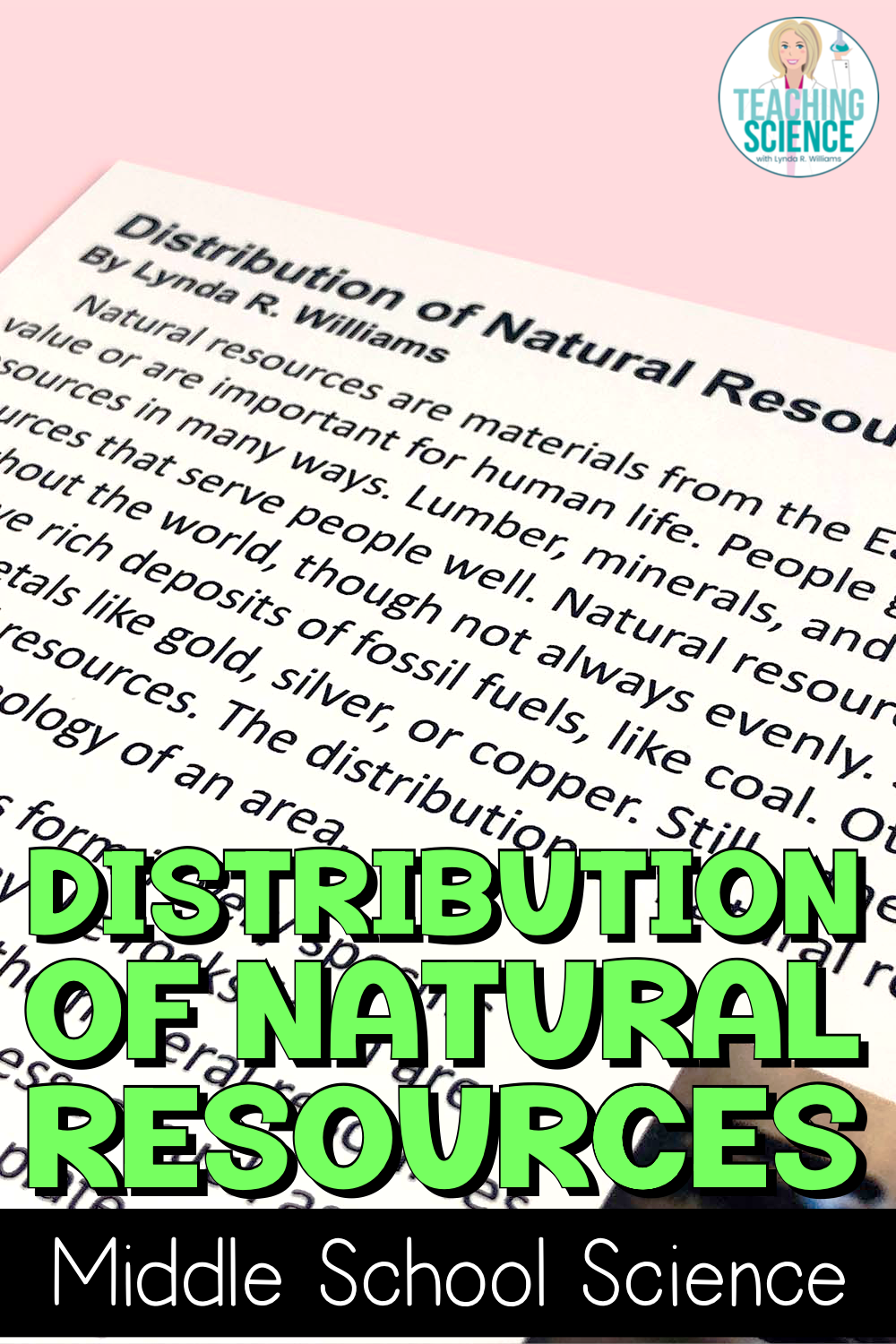 Distribution of Natural Resources Middle School