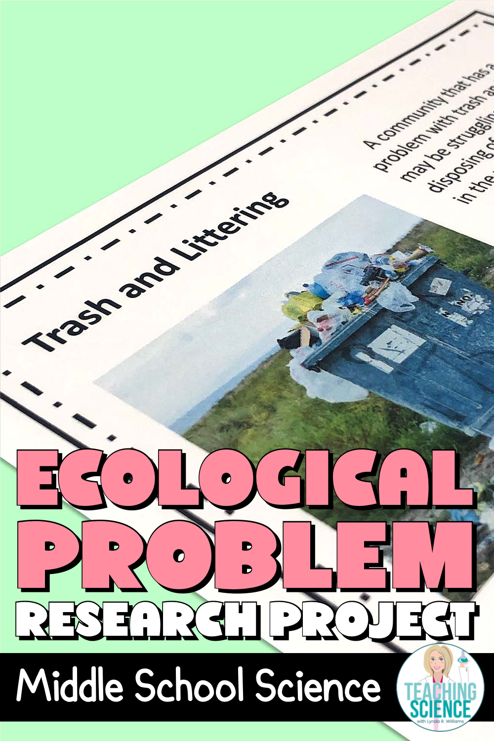 Ecological Problem Research Project for Middle School Science Standard ...