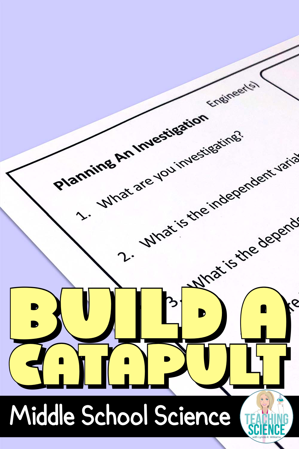 Build a Catapult STEM Challenge for Middle School