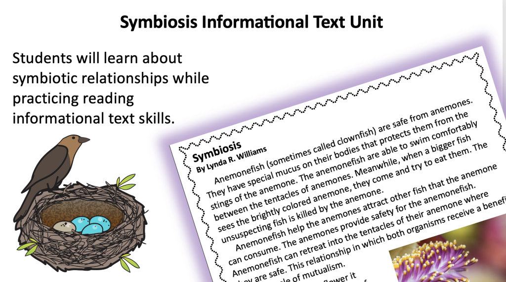 Symbiosis Reading Unit