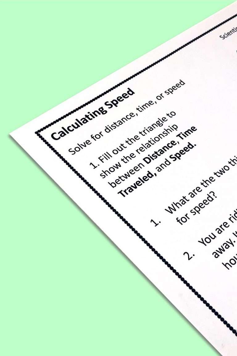 Newton's Three Laws of Motion & Calculating Speed