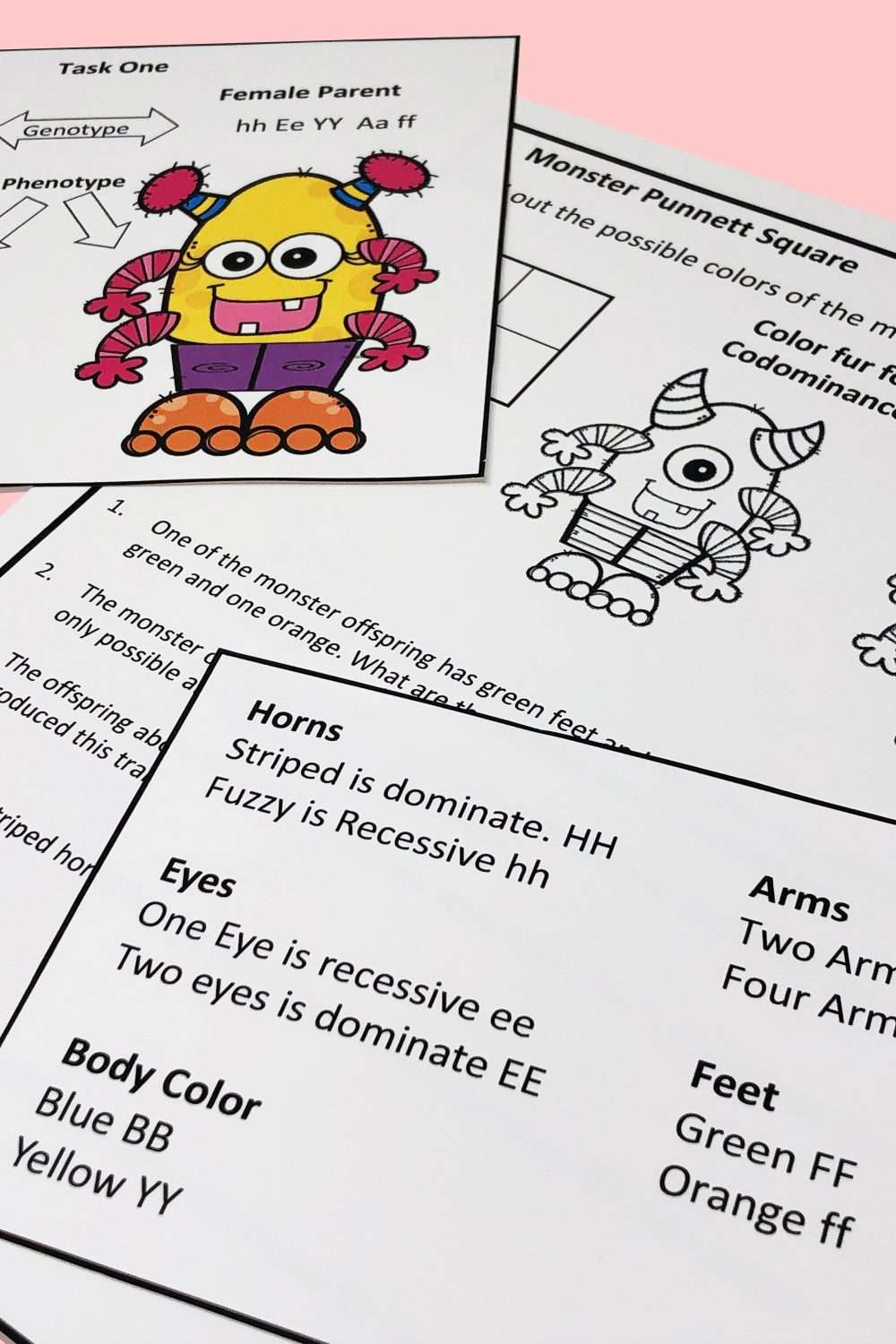 Heredity and Punnett Squares Activities for Middle School Science