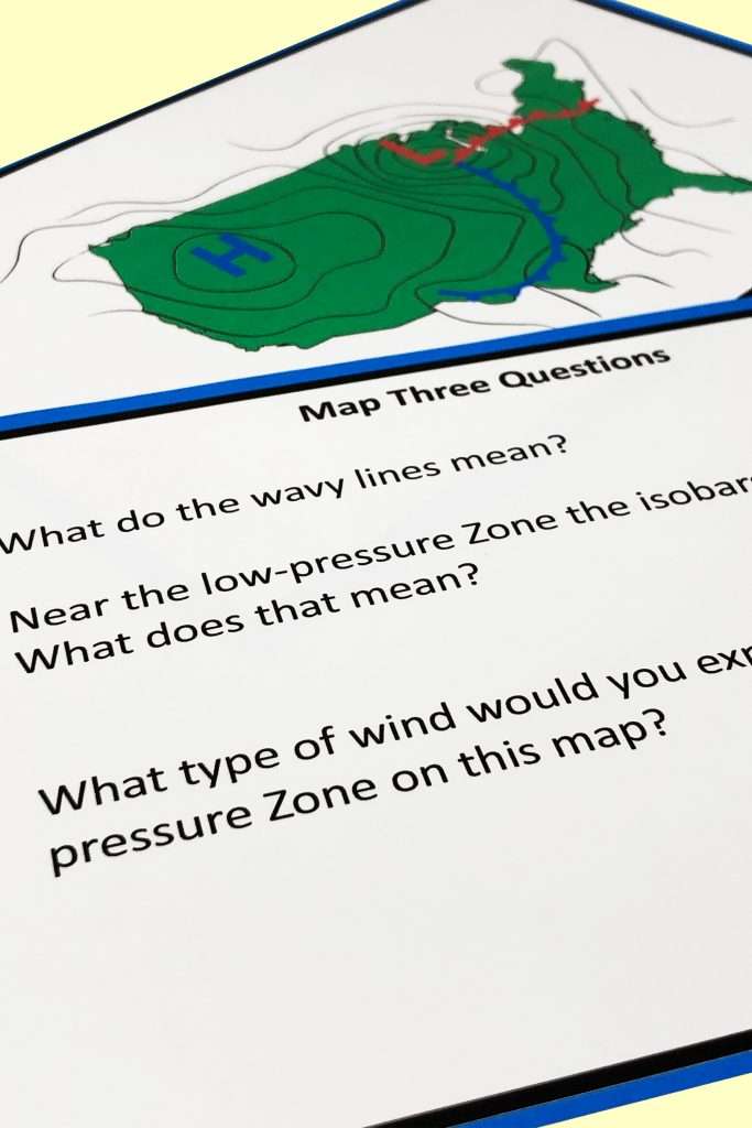Weather Maps Science Task Cards