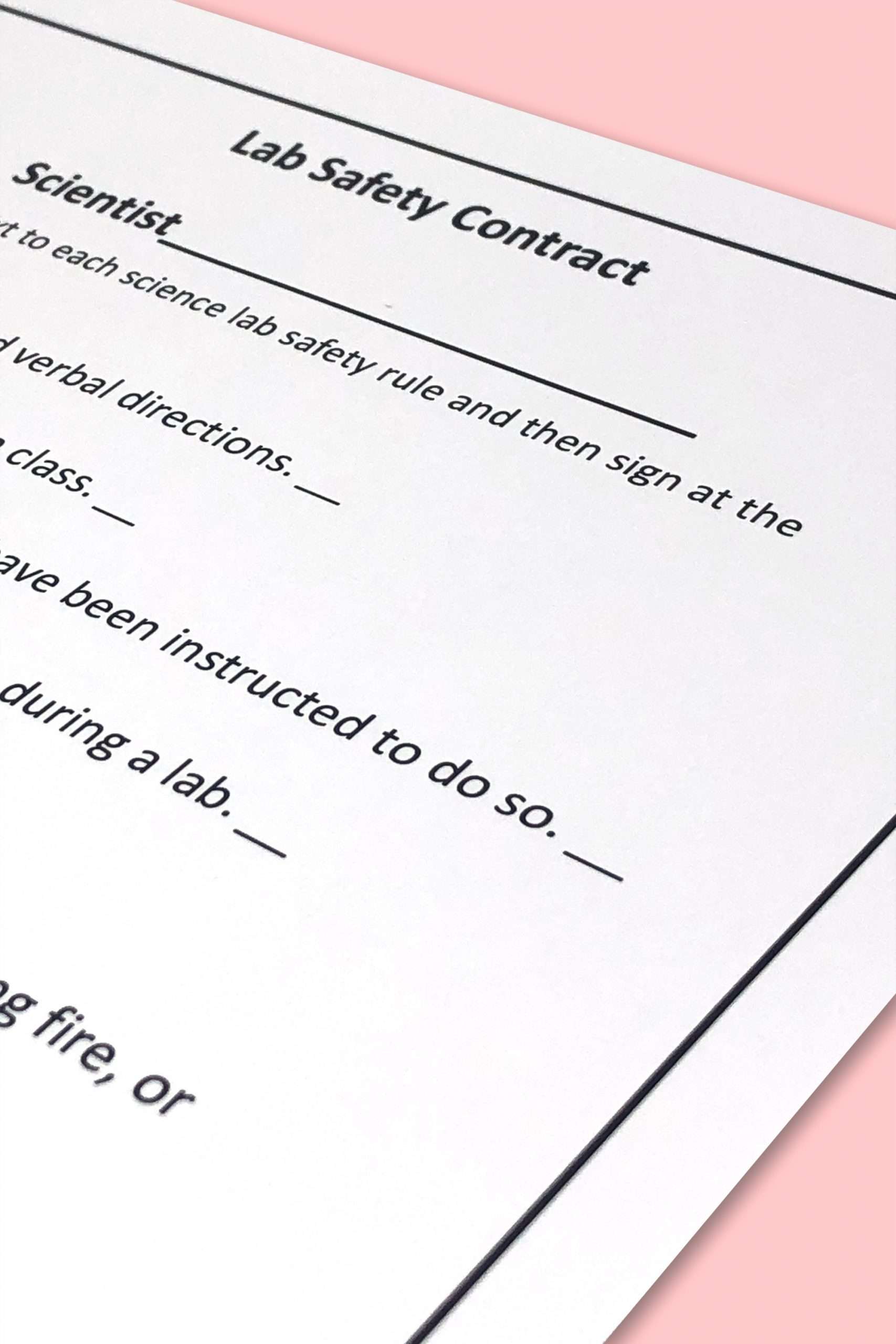 Science Lab Safety for Upper Elementary and Middle School Science