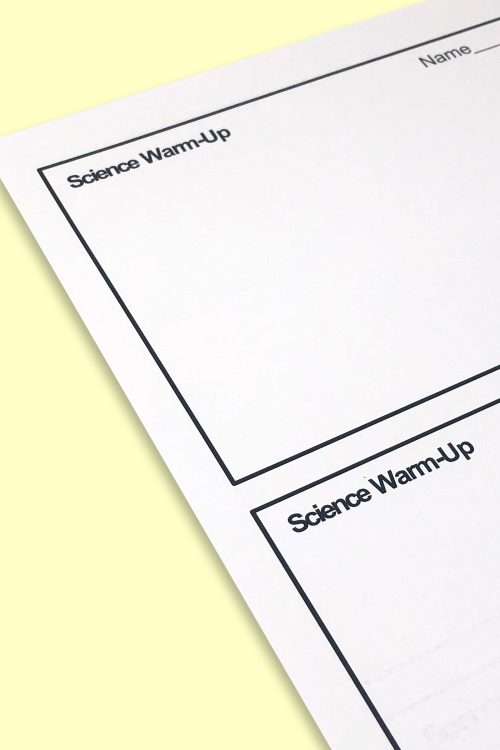 Physical Science Bellringers