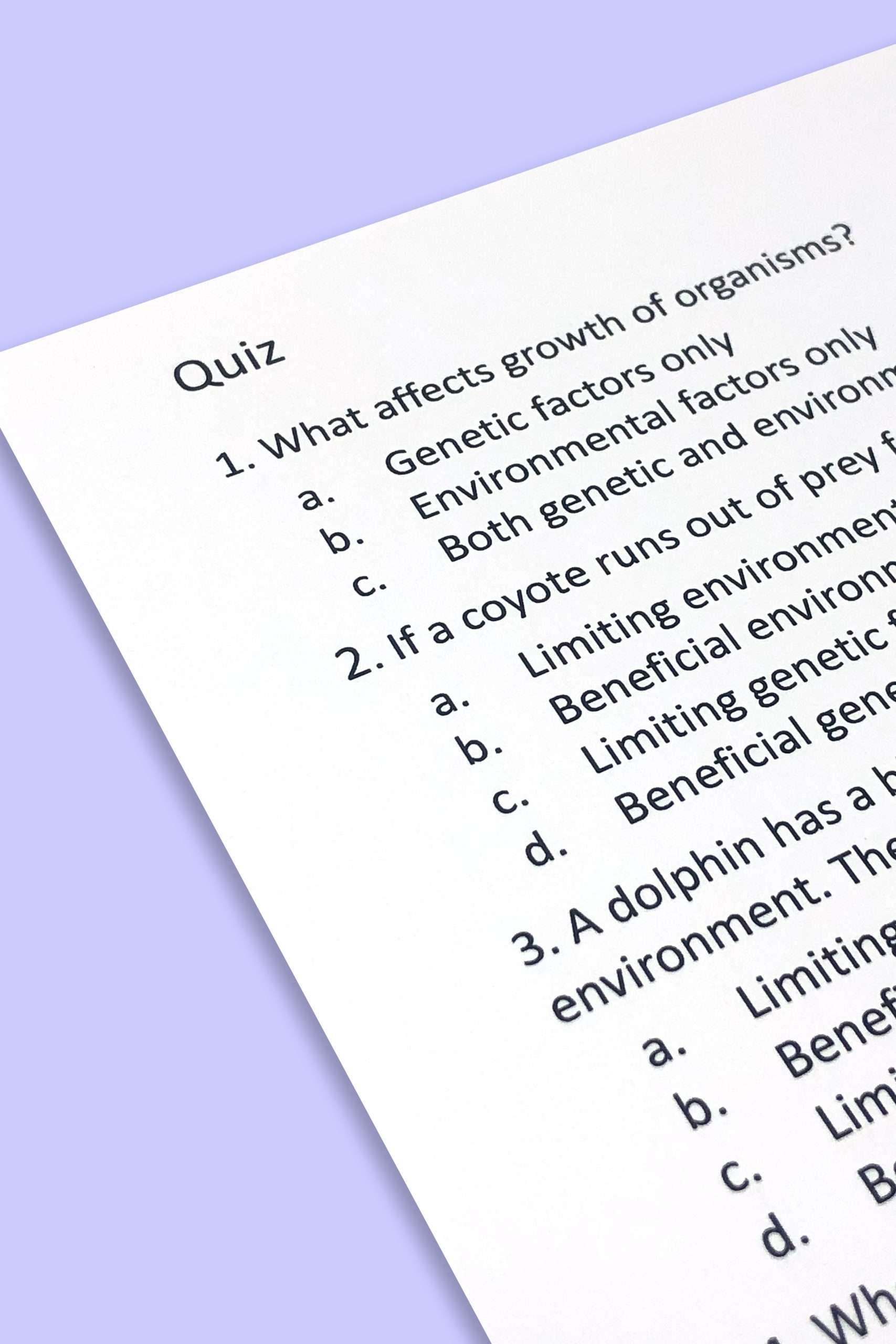 Genetic and Environmental Factors for Growth