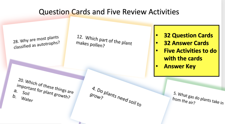Plant Needs Guided Notes and Review