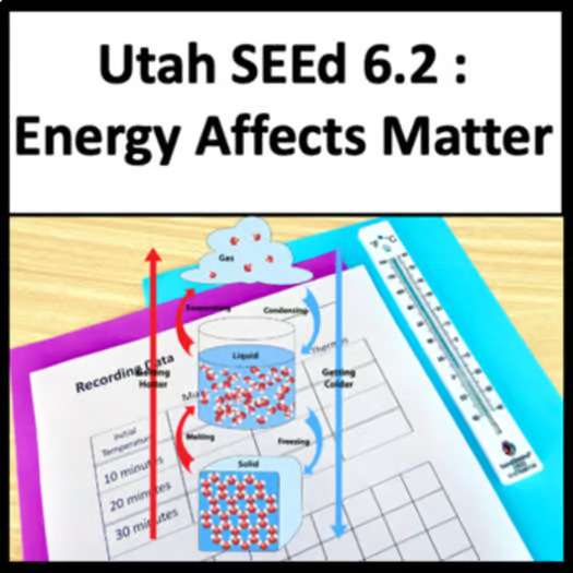 Utah SEEd Standards 6.2 Bundle: Energy Affects Matter