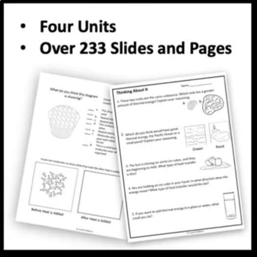 Utah SEEd Standards 6.2 Bundle: Energy Affects Matter