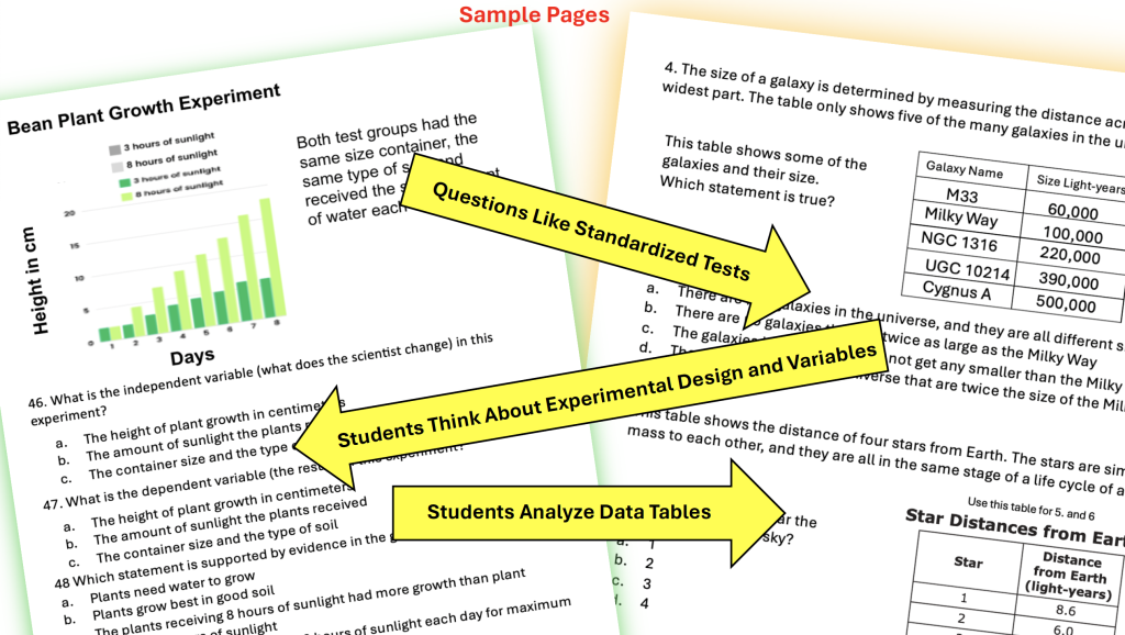 AzSci Practice Test for Arizona 5th Grade Science Test Prep and Science ...