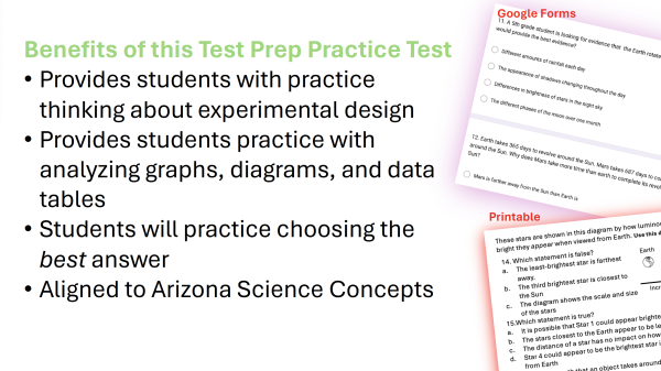 AzSci Practice Test for Arizona 5th Grade Science Test Prep and Science ...