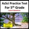AzSci Practice Test for Arizona 5th Grade Science Test Prep and Science ...