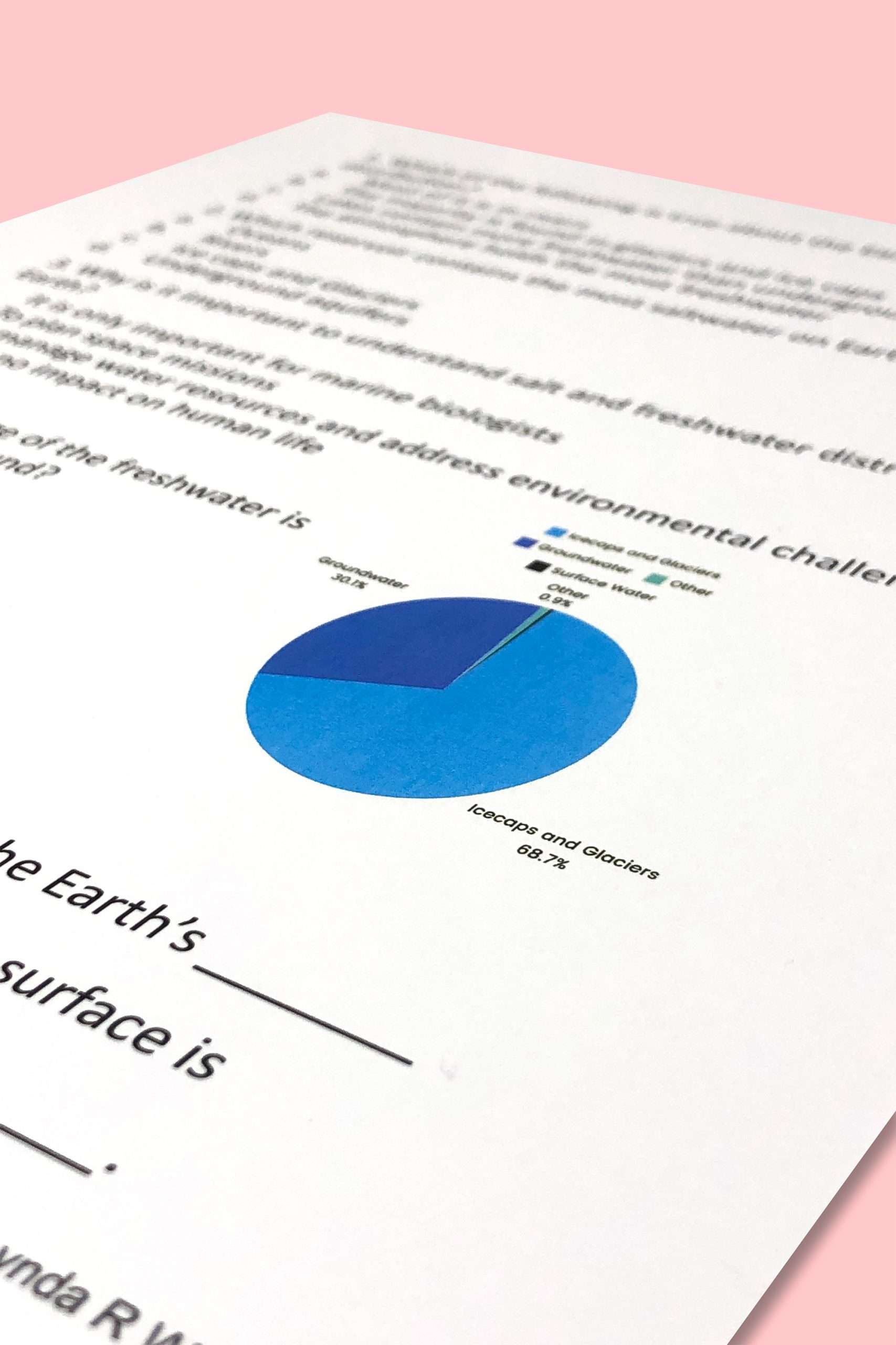 5th grade science bell ringers Water Distribution