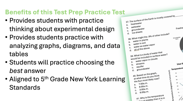 New York State Science Test Practice for 5th Grade Science