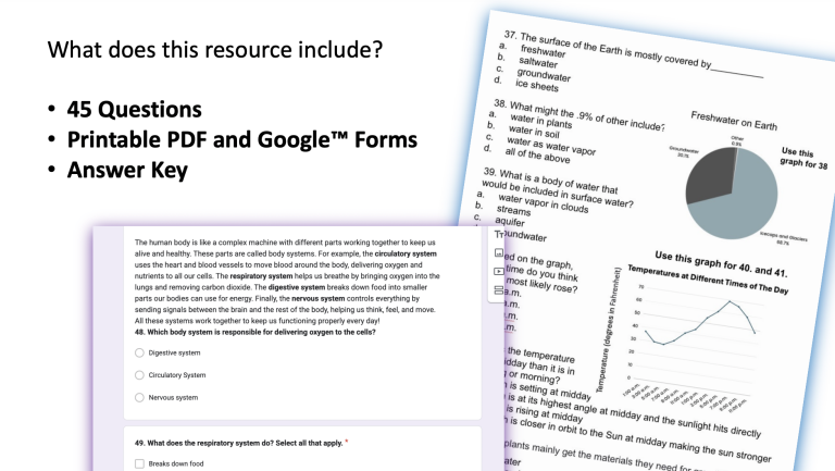 MCAS Practice Test 5th Grade Science Test Prep - Teaching Science with ...
