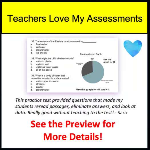 EOG Science Test Practice North Carolina 5th Grade Science Test Prep ...
